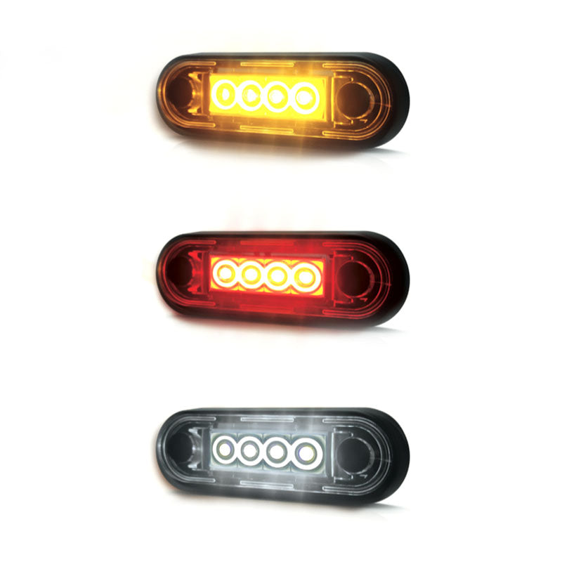 4 LED Marker Light - Range of Colours & Lens – Nationwide Trailer Parts Ltd