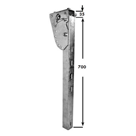 Galvanized Sideguard Legs - Pre-Assembled by Nationwide